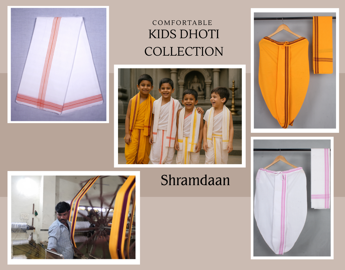 The Most Comfortable Kids Dhoti Collection for Active Children – Shramdaan